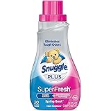 Amazon.com: Snuggle Plus Super Fresh Liquid Fabric Softener, Spring ...