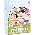 Amazon.com: Bluey Paint & Play Tea Party, 6-Piece Wooden Tea Set ...