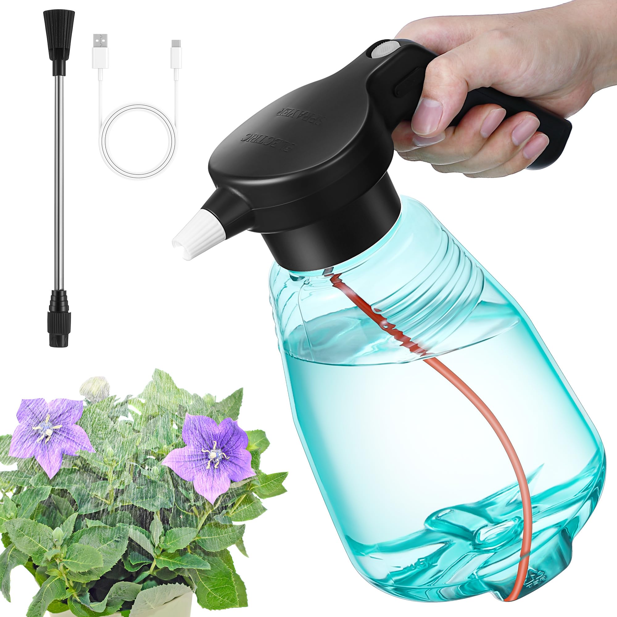 Dunkive Electric Spray Bottle Plant Mister for Indoor Outdoor Plants, 0 ...