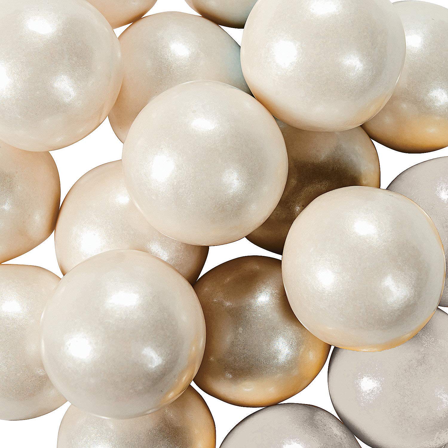 Amazon.com : Shimmer White Gumballs (2 lbs - Bulk) 105 pieces : Grocery ...