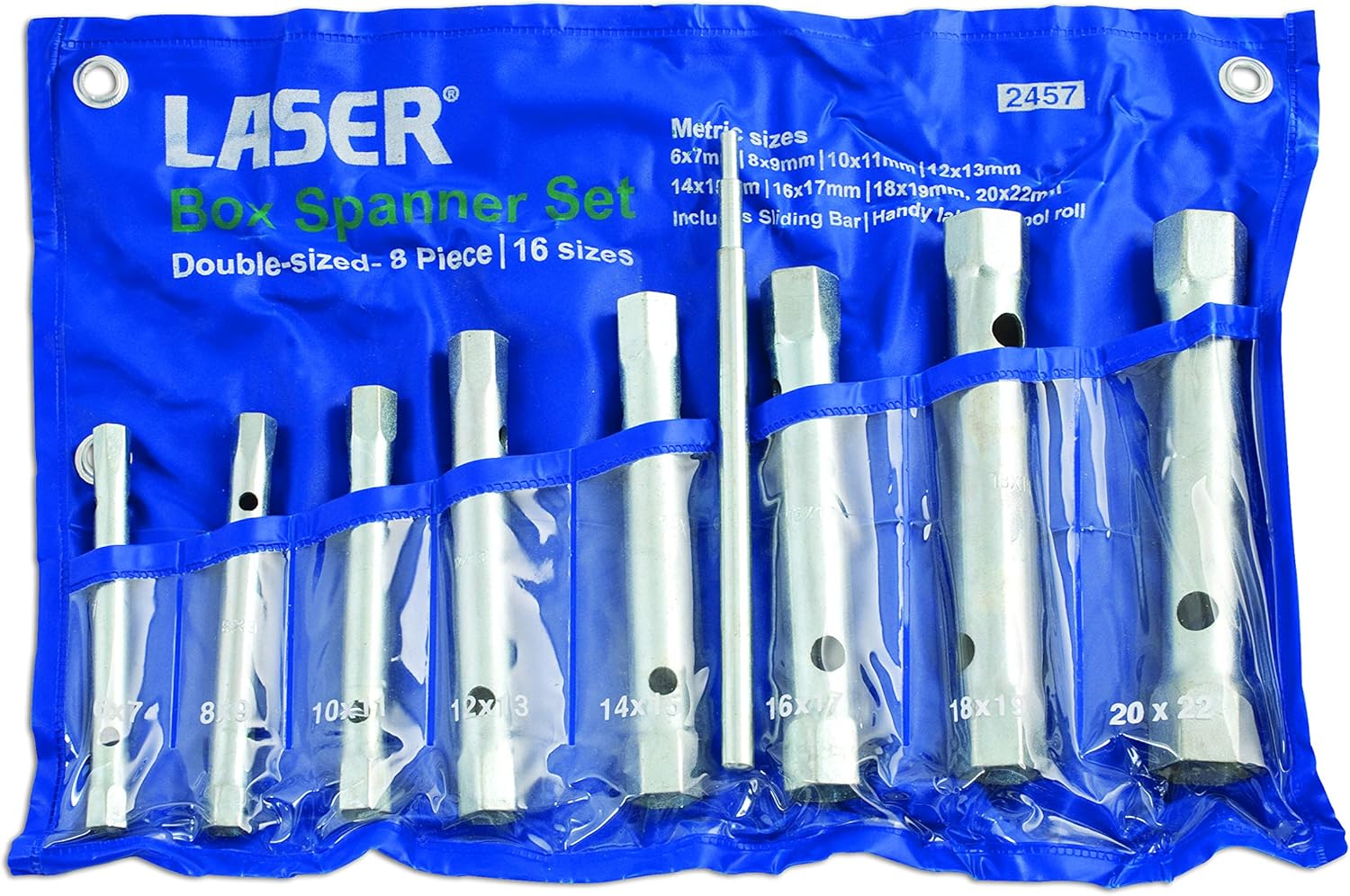 Laser - 2457 Box Spanner Set 8pack qty - Box End Wrenches - Amazon.com