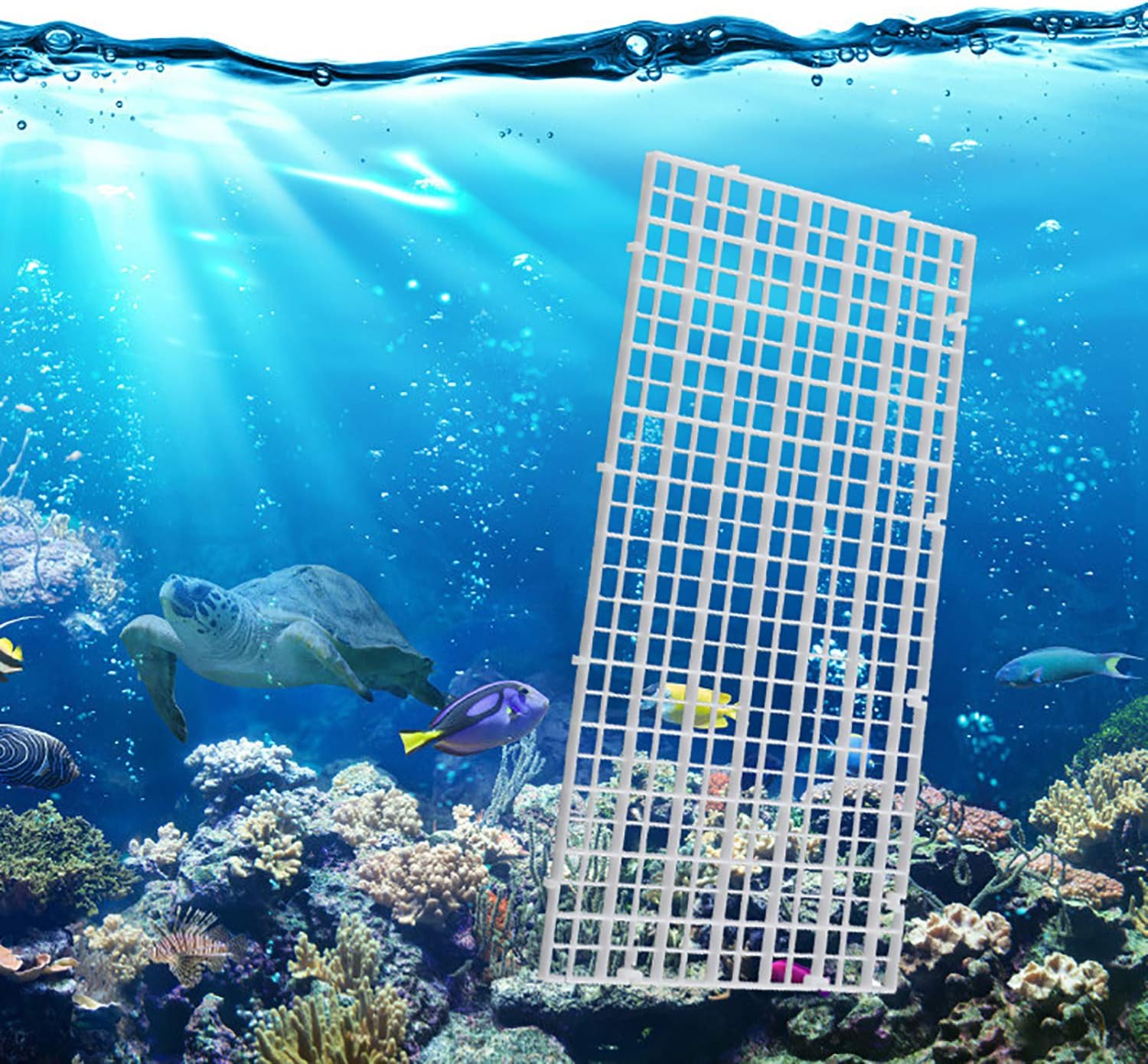 LOCOLO 4 PCS Fish Tank Divider Plastic Aquarium Divider Panel Separator ...