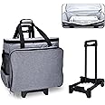Amazon.com: Large Sewing Machine Case with Wheels - Big Size Sewing ...