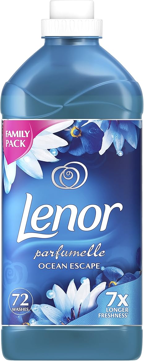 Lenor Fabric Conditioner Ocean Escape Scent, Anti-Ageing for Soft ...