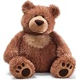 Amazon.com: GUND Pinchy Brown Smiling Teddy Bear Plush Stuffed Animal ...