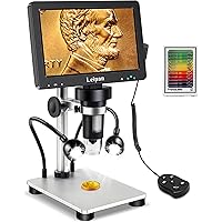 TOMLOV DM9 7" Digital Microscope: 1080P 1200X Coin Microscope Magnifier ...