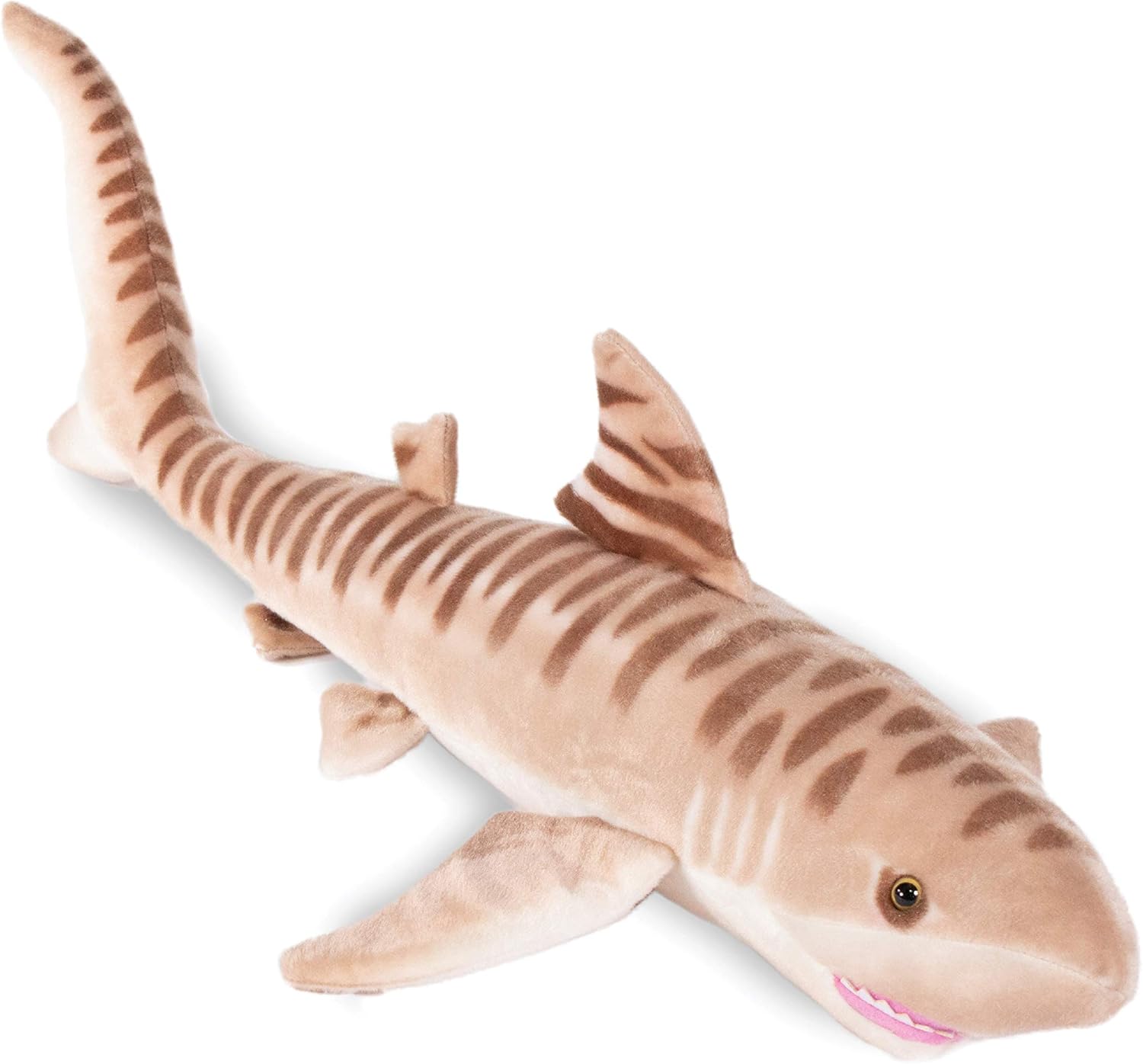 Amazon.com: Real Planet Tiger Shark 50" Inch Realistic Soft Plush: Toys ...