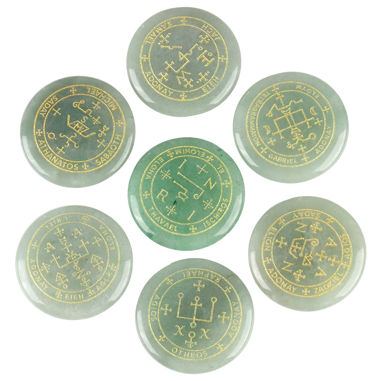 Mua SUNYIK Round Engraved Archangels Gabriel Sigil Talisman Stone Set ...