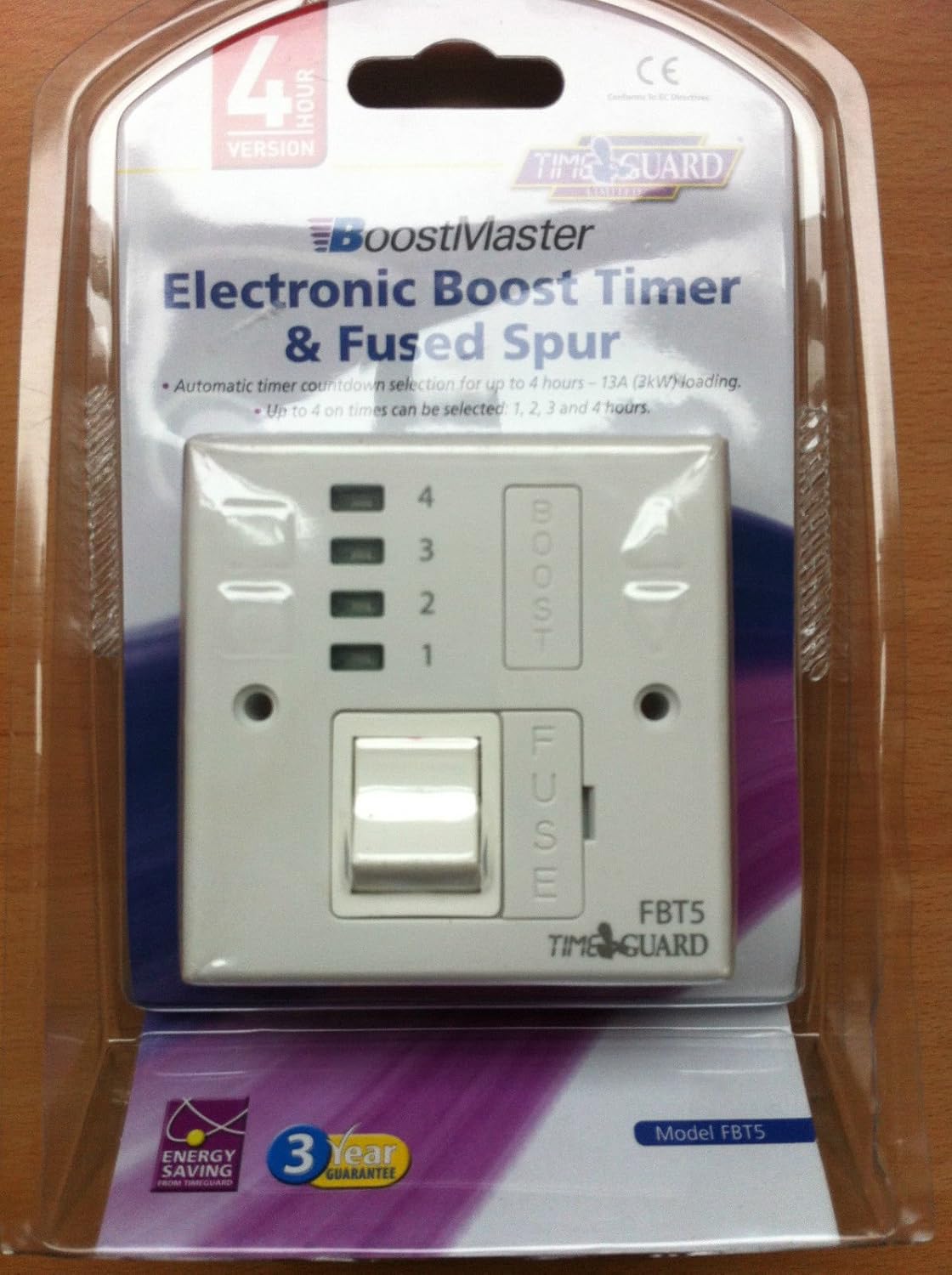 Electronic Boost Timer Switch Fused Spur Immersion Heating Energy ...