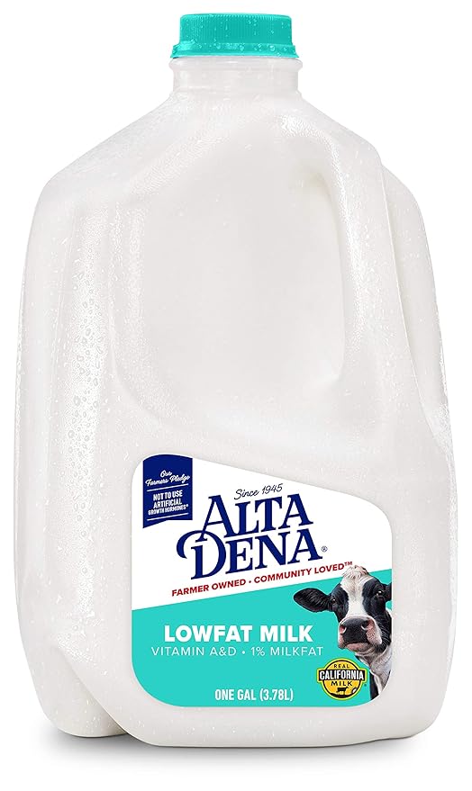 Alta Dena 1% Milk with Vitamin A and D, Low Fat Milk Gallon - 1 Jug ...