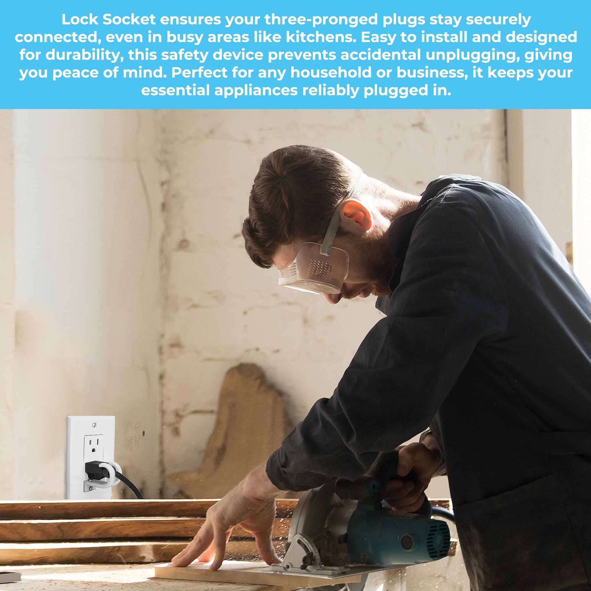 Lock Socket Outlet Lock Securely Protects Outlets & Plugs With Security ...