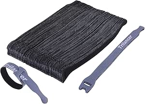 Amazon.com: Trilancer Reusable Cable Straps Wire Ties, Pack of 50 ...
