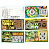 Amazon.com: 30 Pack Fake Lottery Tickets and Scratch Off Cards, Gag ...