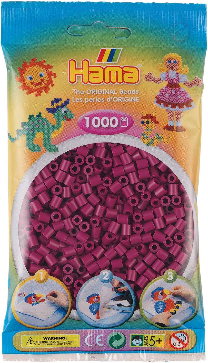 Hama Plum – 1,000 Beads in Bag – BigaMart