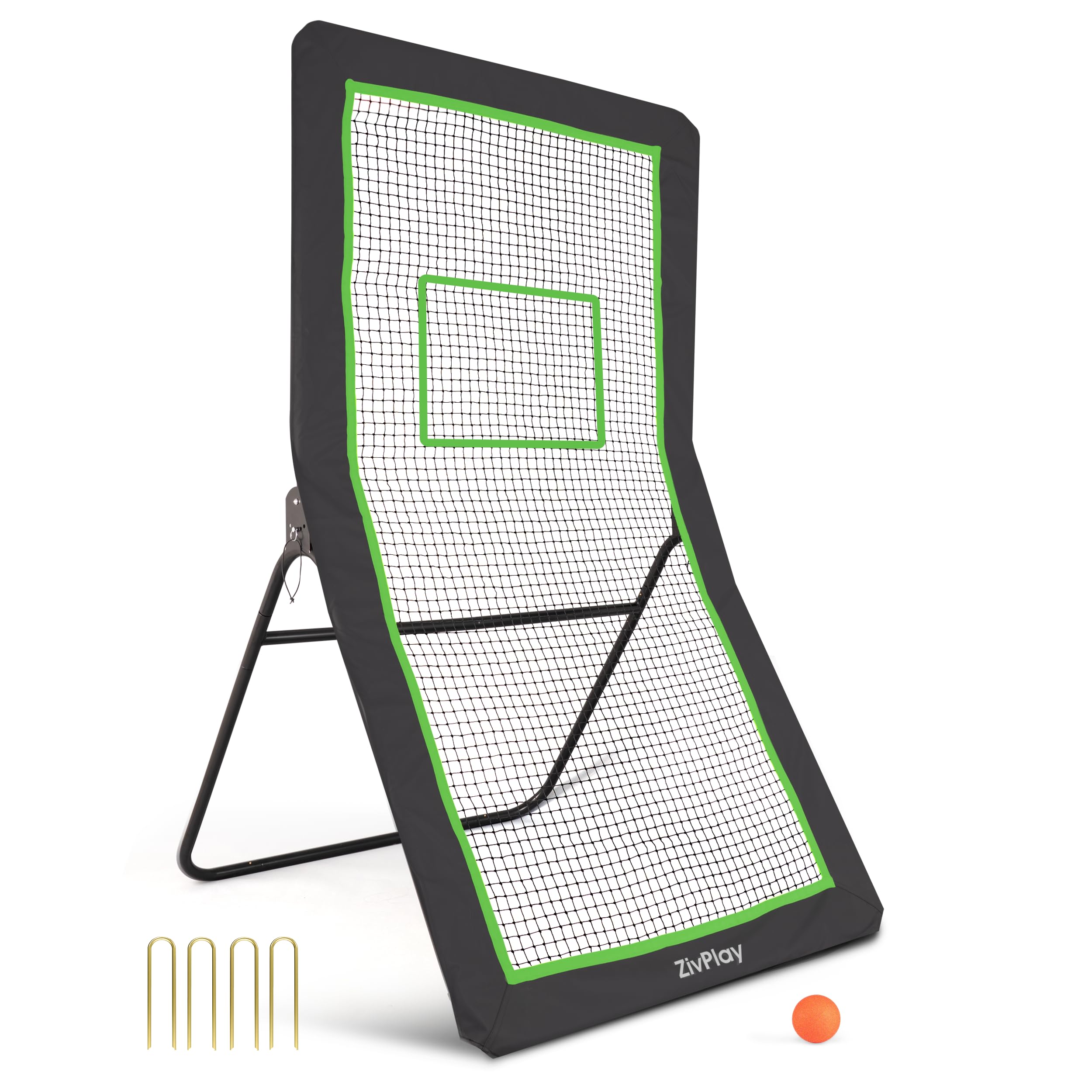 ZivPlay Lacrosse Rebounder for Backyard Lacrosse Bounce Back Net ...