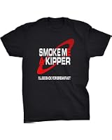 Red Dwarf Official Ace Rimmer 'Smoke Me A Kipper' Adults Black T-Shirt ...