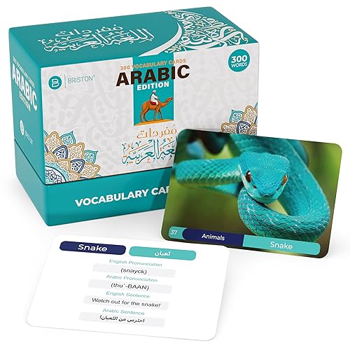 Briston Arabic Vocabulary 300 Flash Cards - Beginner Vocab with ...