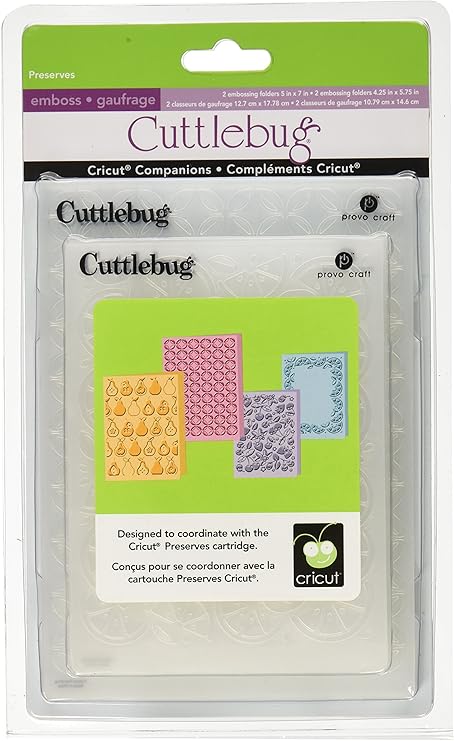 Amazon.com: Cuttlebug Provo Craft Cricut Companion Embossing Folder ...
