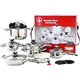Royalty line Switzerland pots 16 pieces: Amazon.co.uk: Kitchen & Home