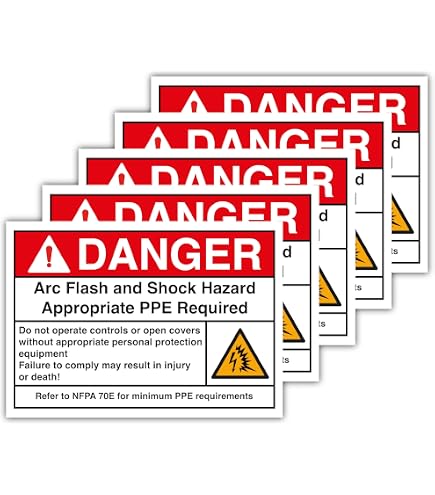Ppe Equipment SmartSign Adhesive Vinyl Label, Legend \"Warning: Arc ...