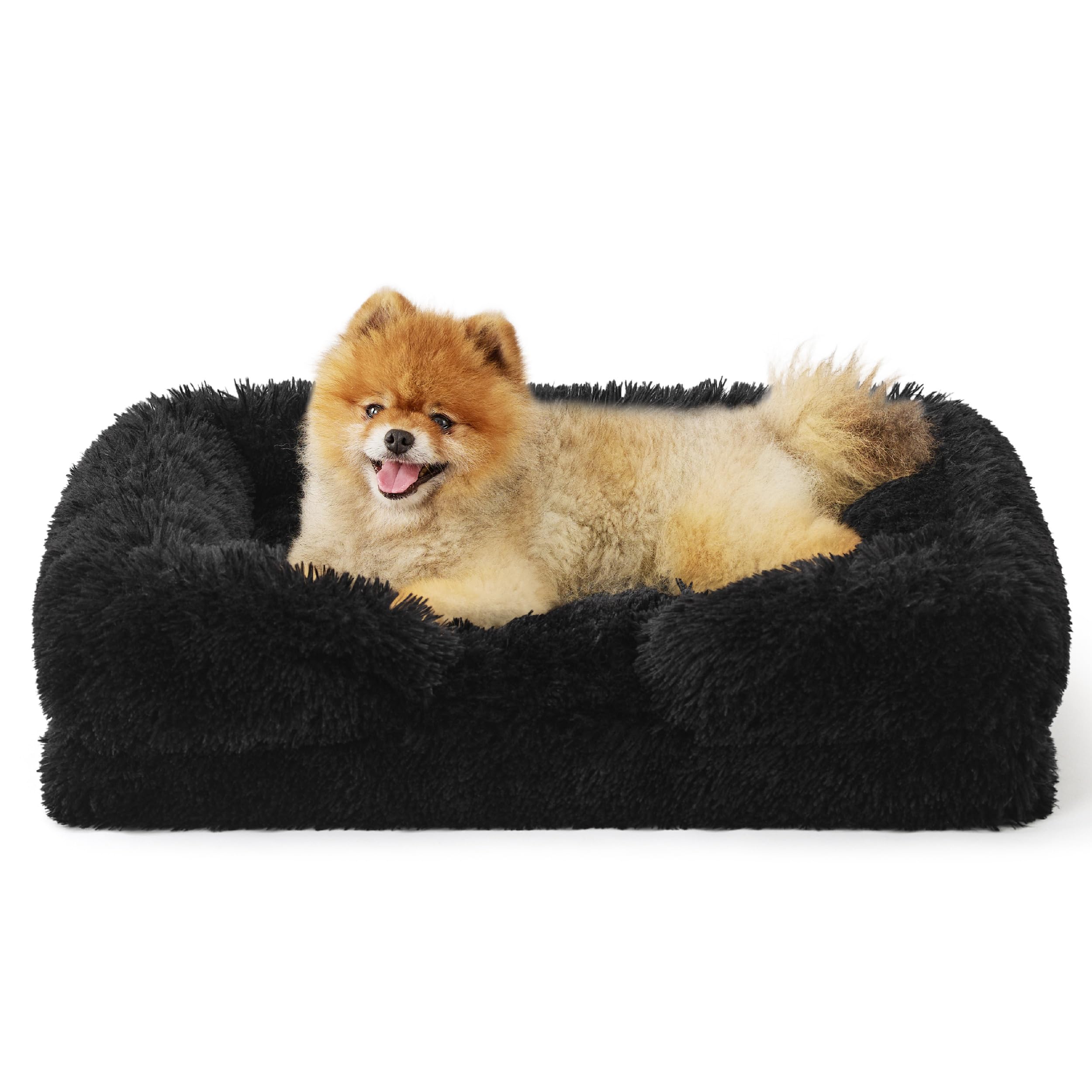 Bedsure Small Orthopedic Dog Bed - Washable Calming Dog Sofa Beds for ...