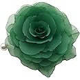 Amazon.com: 10cm WAVY CHIFFON JASMINE Flower Brooch Pin By NhanDo ...