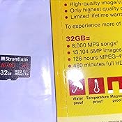 Strontium Nitro A1 32GB Micro SDHC Memory Card 100MB/s A1 UHS-I U1 ...
