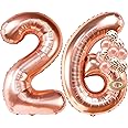 Amazon.com: KatchOn, Rose Gold 26 Balloon Number - Giant, 40 Inch | 26 Birthday Balloons, 26 ...