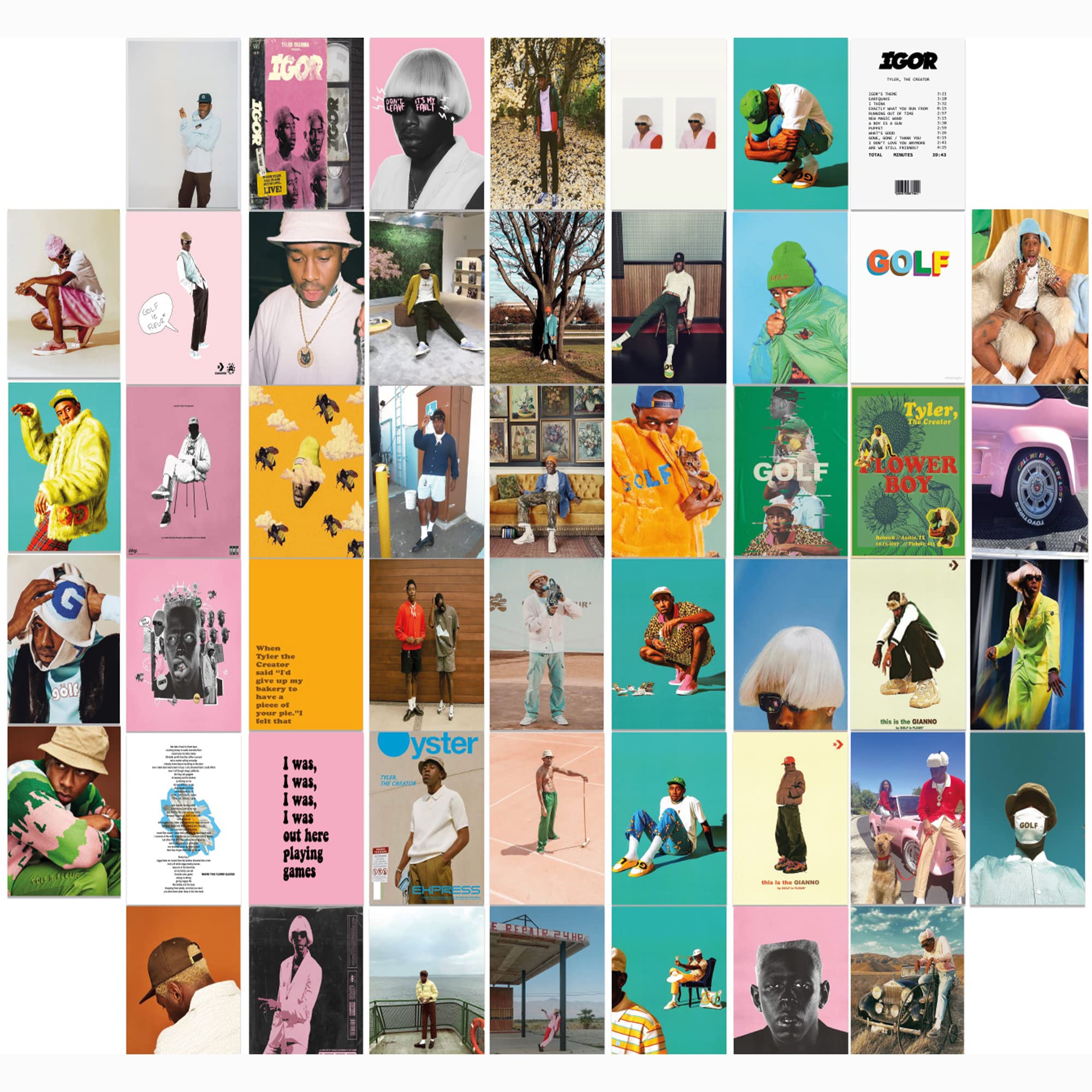 Mua Tyler The Creator Poster Photo Collage Kit, 50 PCS, 4x6 inch ...