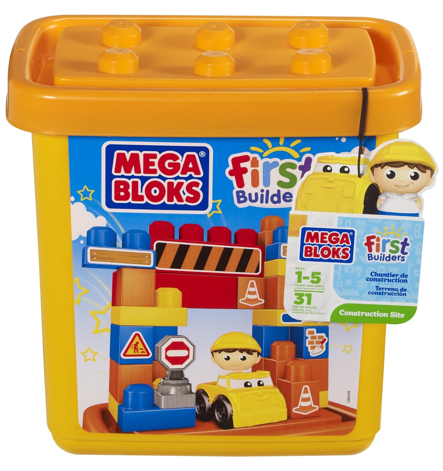 Buy Mega Bloks 06632u Construction Site Building Block Bucket Online at ...