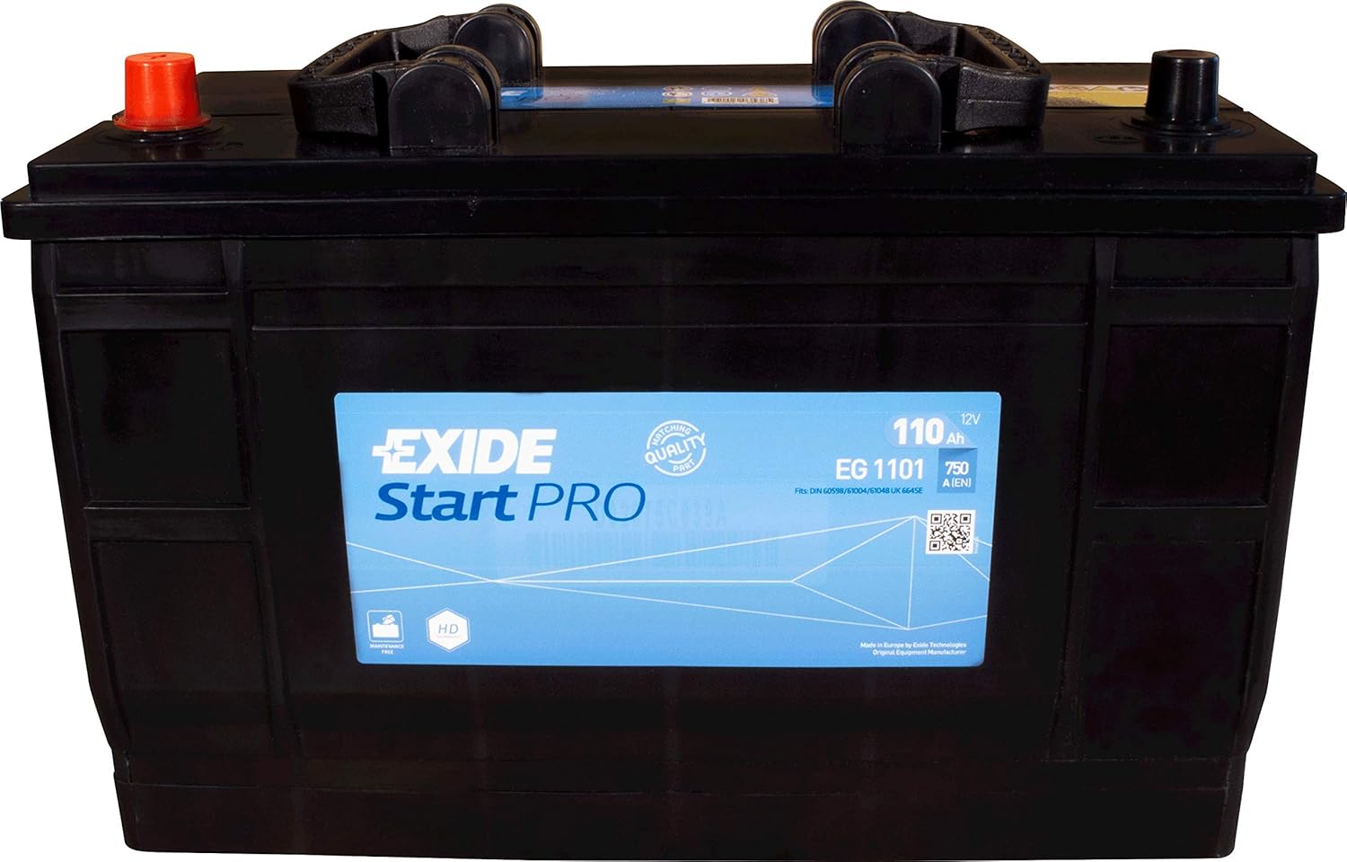 W664SE Exide Heavy Duty Commercial Professional Battery 12V 110Ah ...