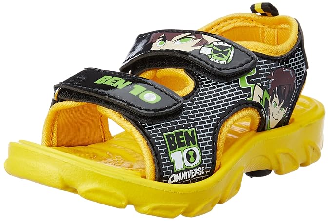 Ben 10 Boy's Sandals Yellow Synthetic Sandals and Floaters - 10C UK/29 ...