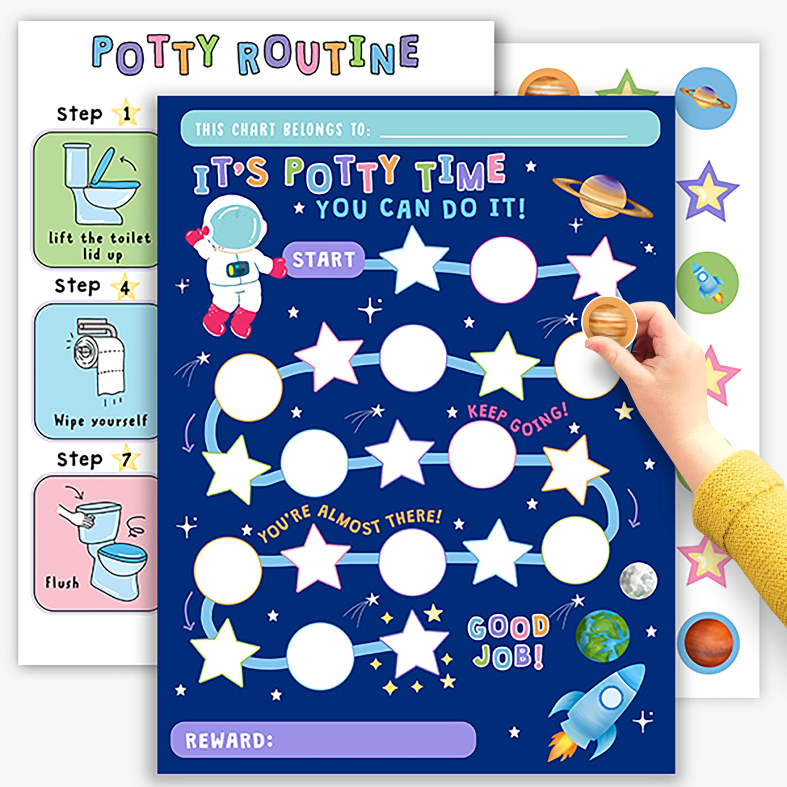 Mua Potty Chart for Boys with Stickers x10 pcs - Potty Training ...
