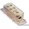 Amazon.com: 24K Real Gold Plating Power and Ground Distribution Block 1x4ga Input 4x8ga Output ...