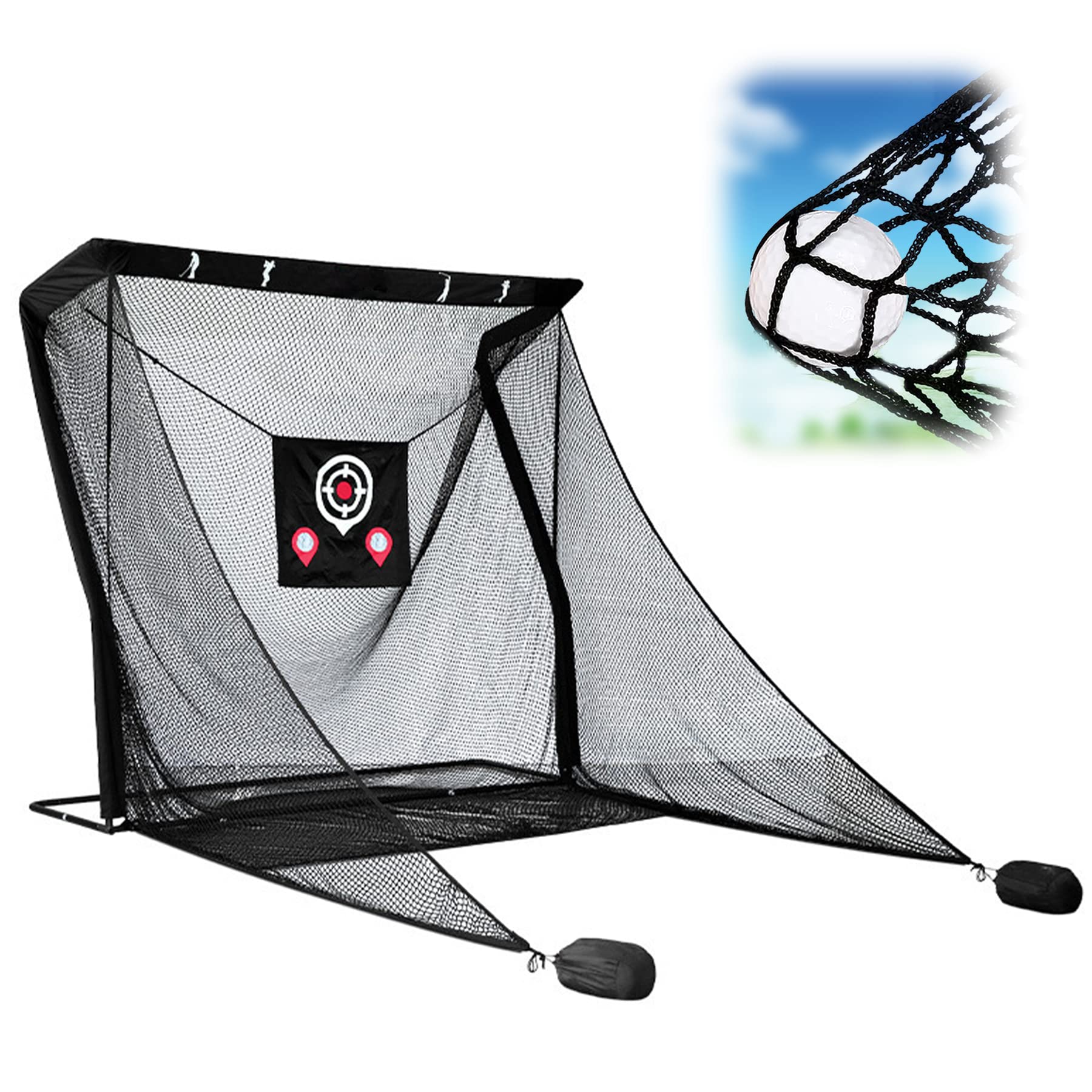 Tongmo Golf Practice Net with Return, 8ft x 8ft Golf Driving Range for ...