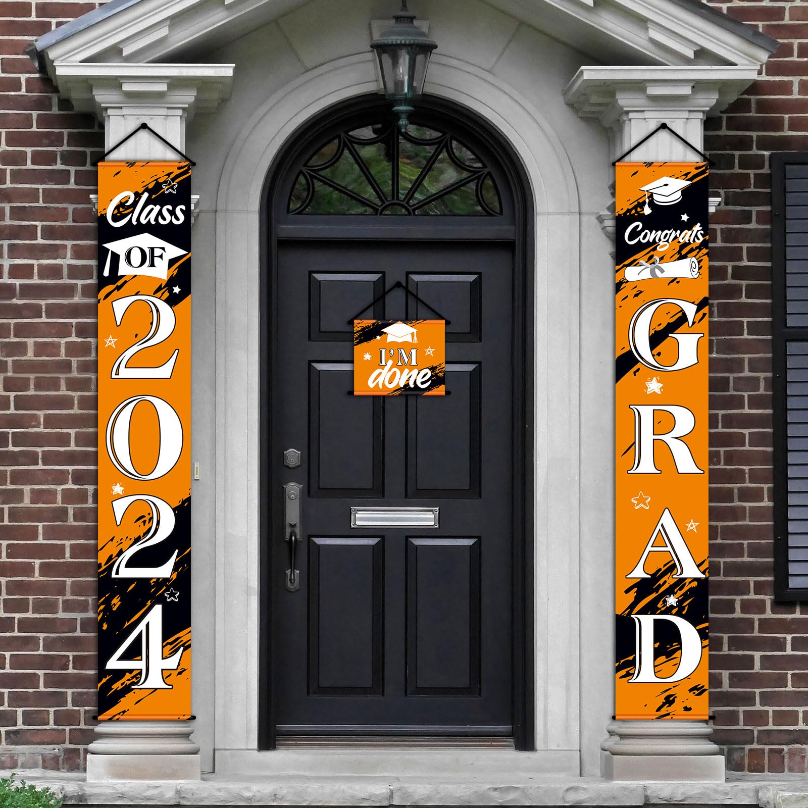 3 Pieces 2024 Graduation Banner Decorations, Class of 2024 Congrats ...