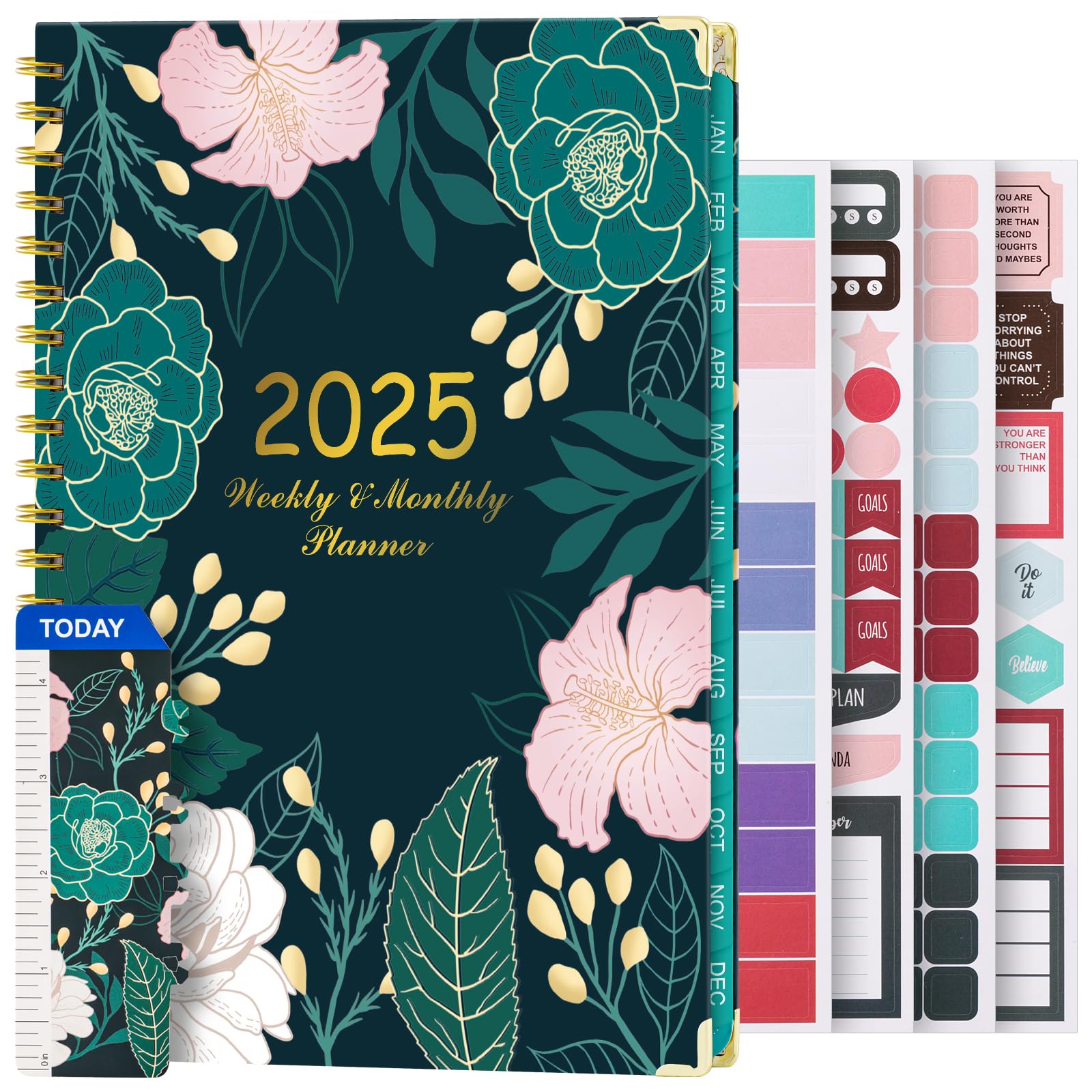 VinTS 2025 Planner, 8.5x11 Large Weekly Monthly Dated Planner,Jan-Dec ...