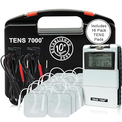 TENS 7000 Digital TENS Unit with Accessories, Includes 16 Pack ...