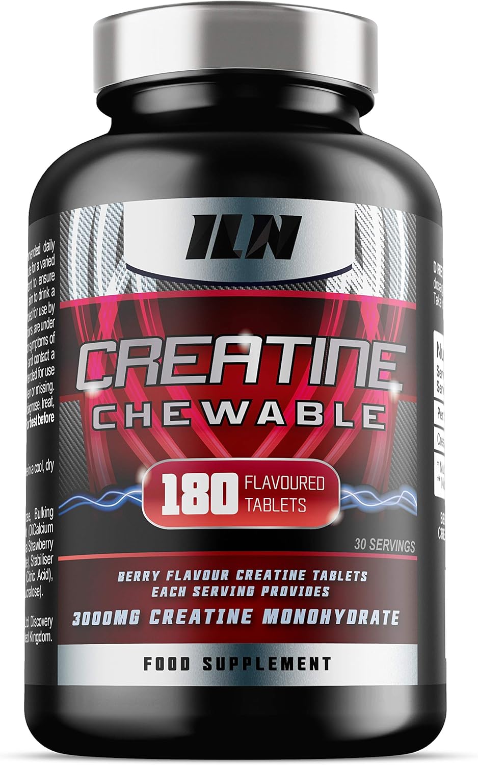 Chewable Creatine Monohydrate Tablets (Berry Flavour) – 3000mg Creatine ...