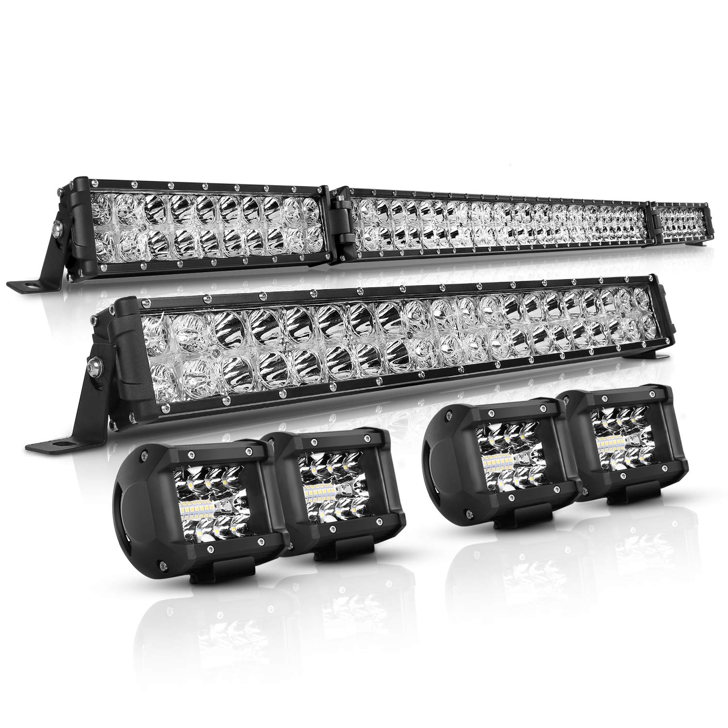 Mua LED Light Bar Kit 52 Inch + 22 Inch + 4PCS 4Inch 32000LM 6000K ...