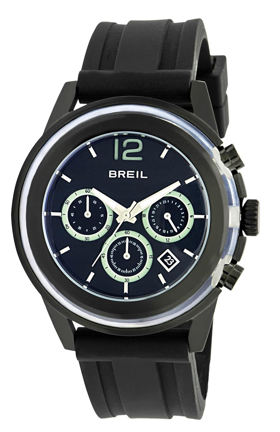 Breil Men's Quartz Watch with Black Dial Analogue Display and Black ...
