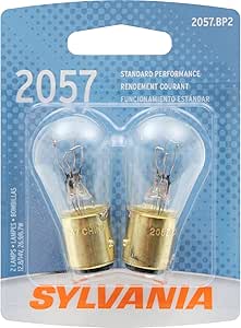 Amazon.com: SYLVANIA 2057 Basic Miniature Bulb, (Contains 2 Bulbs ...