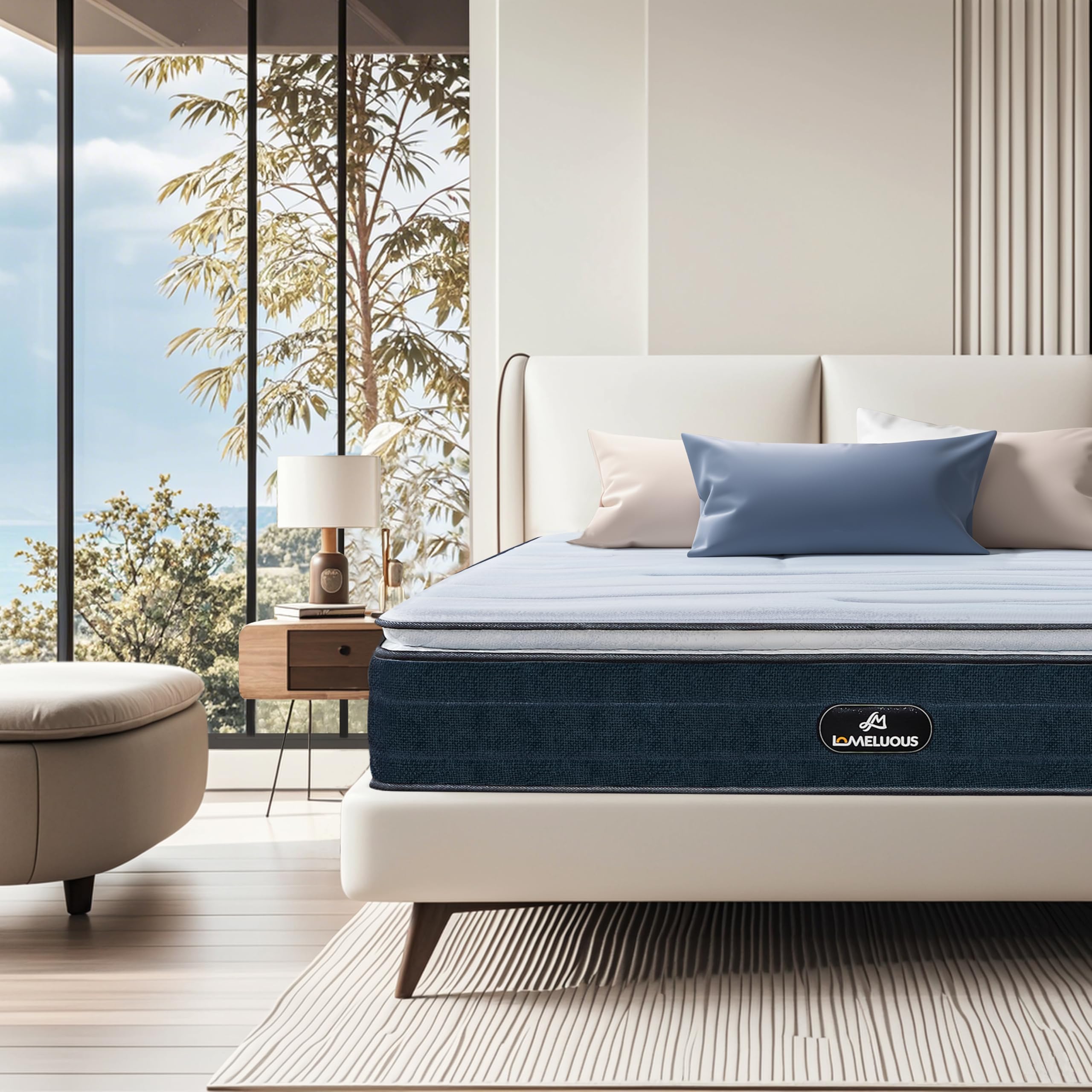 Lomeluous King Size Mattress 14 Inch?Luxurious Layered Support King ...