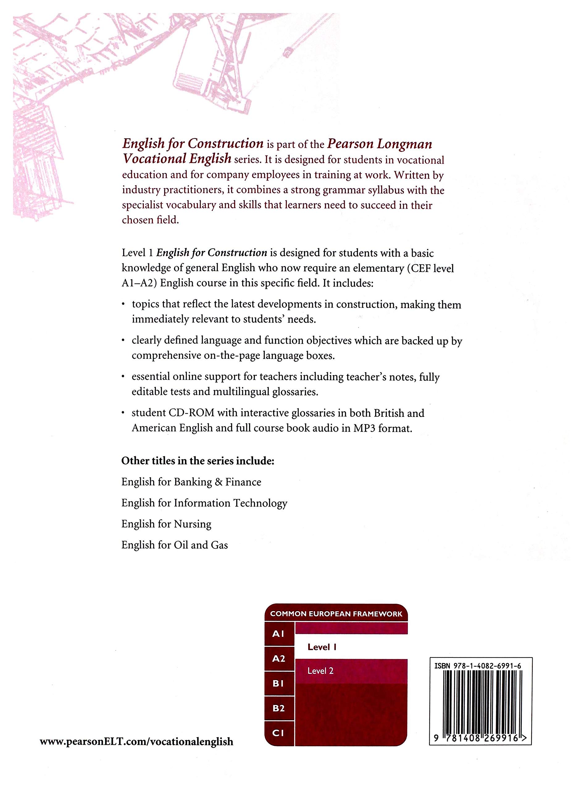 Mua English for Construction Level 1 Coursebook and CD-ROM Pack ...
