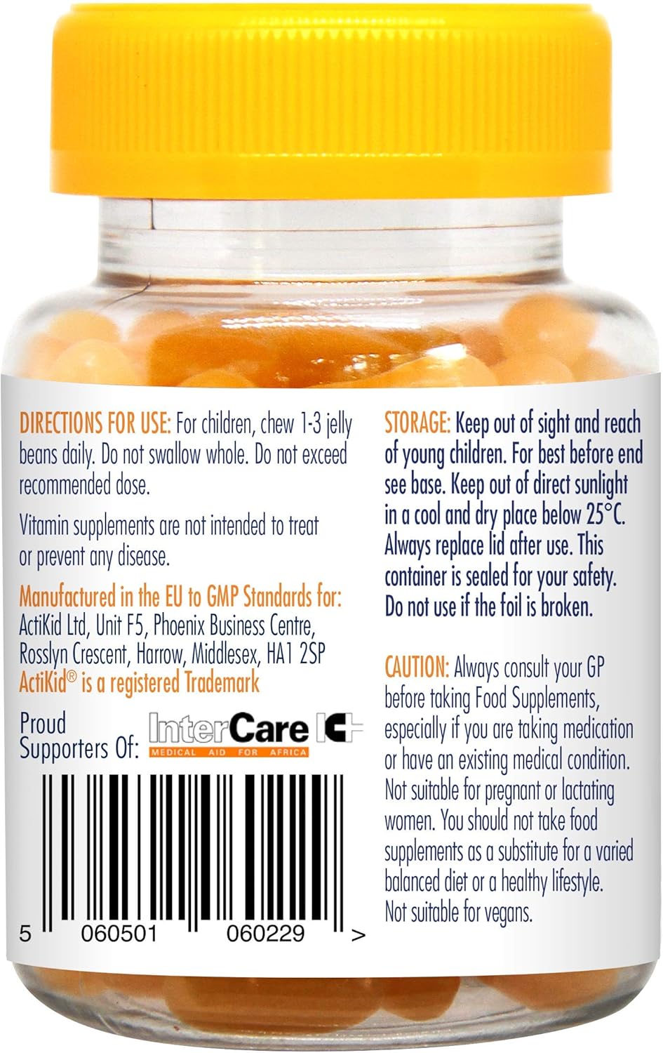 Special Offer 2X ActiKid Magic Beans Multivitamin 45 Orange Flavour ...