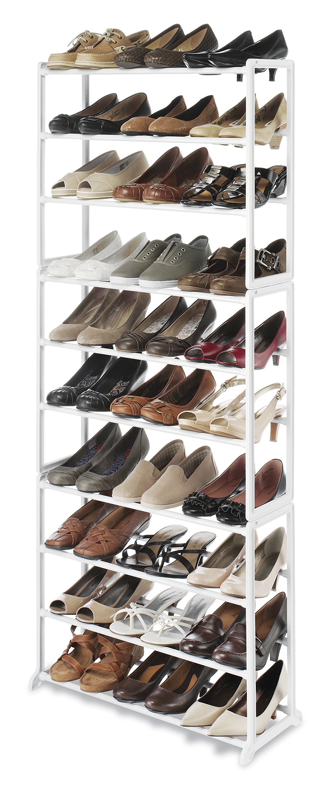 Whitmor 10 Tier Shoe Tower - 30 Pair - Closet Organizer