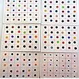 Amazon.com : 720 Bindi Count Multi Color Multi Size Polka Dots Indian ...