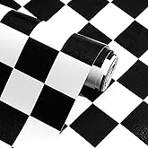 VaryPaper Black and White Square Grid Wallpaper Peel and Stick Plaid ...