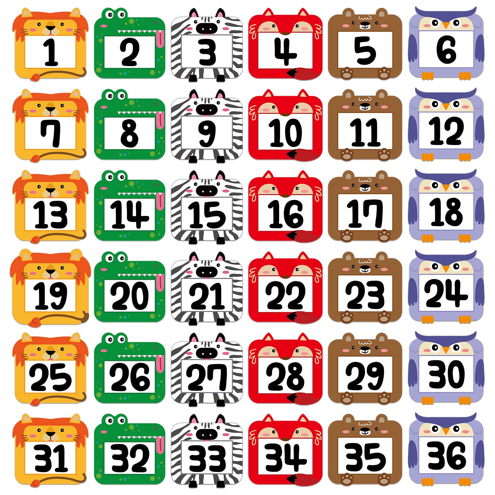 Mua D4DREAM Number Spot Markers Stickers 36Pcs Number Spot Markers and ...