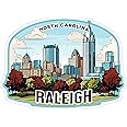 Amazon.com: Raleigh North Carolina Sticker 4 Inch Travel Souvenir City ...